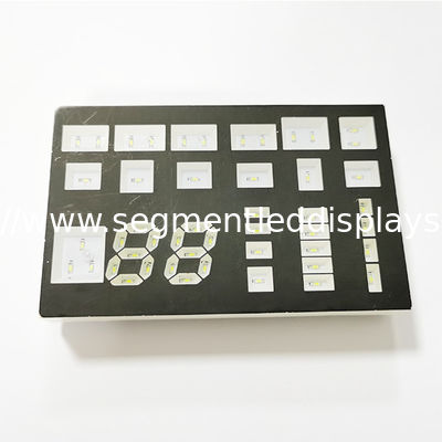 OEM Custom Blue 7 Segment Display , 8.0mm Height 7 Digit LED Display